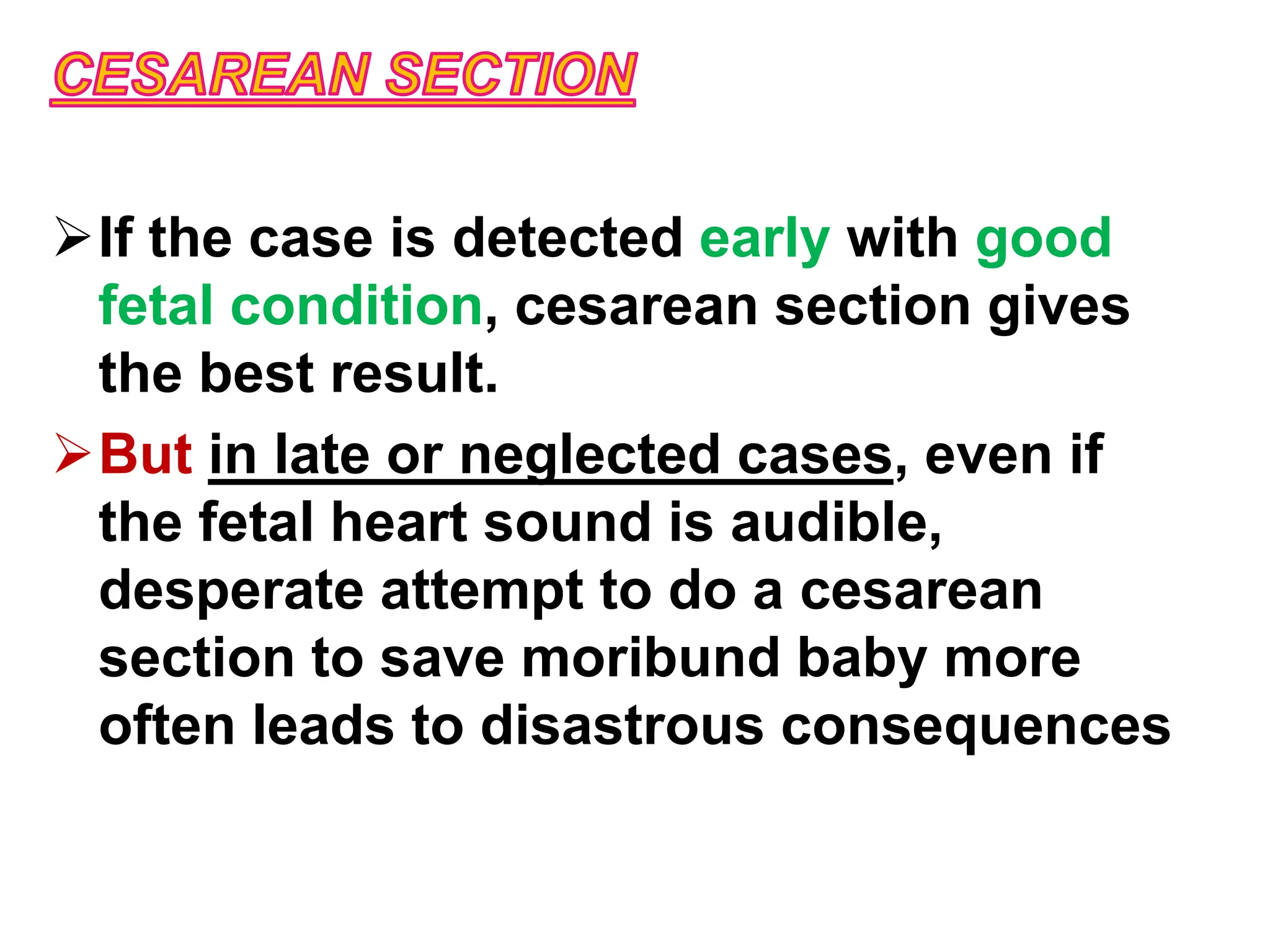 Obstructed Labor and Management in Obstetrics | PPTX