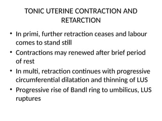 Obstructed labour presentation & its management | PPTX