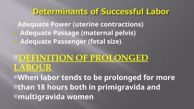 Obstructed labour - main managementlines.ppt
