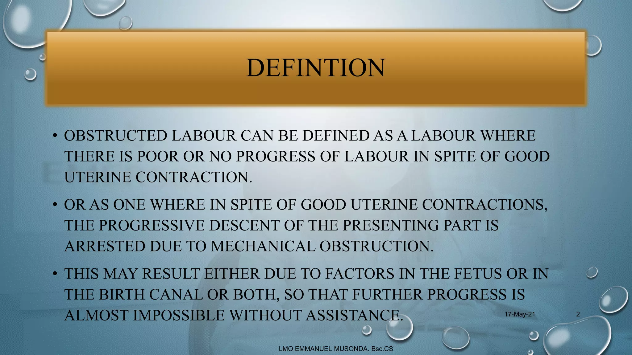 OBSTRUCTED LABOUR -EBM.pdf