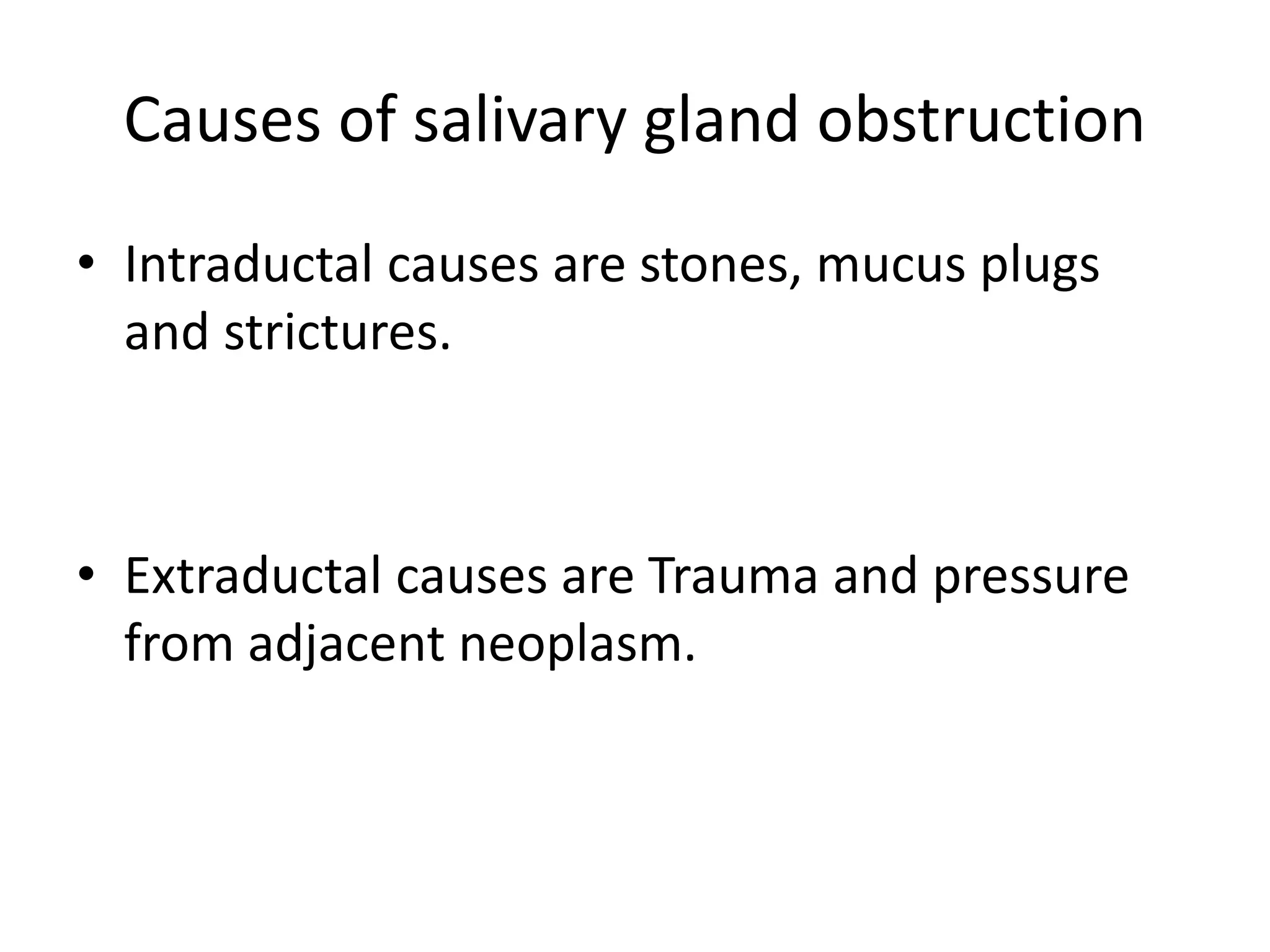 Obstructed salivary gland disease | PPTX