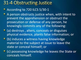Obstruction of justice | PDF