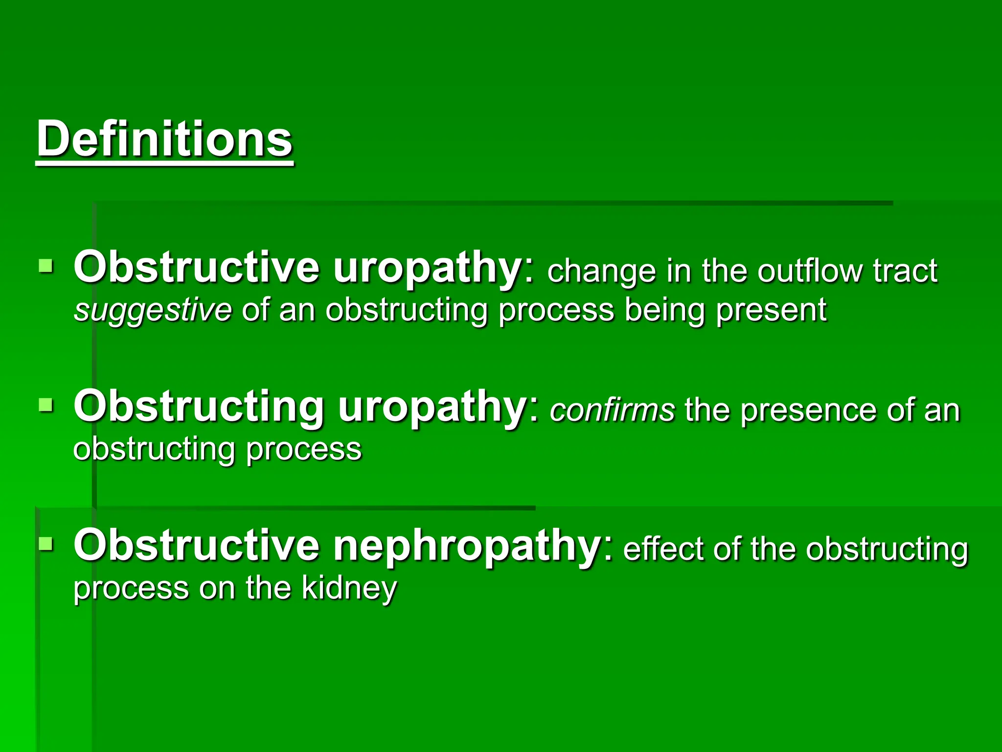 OBSTRUCTIVE-UROPATHY.powerpoint ppt11111 | PPT