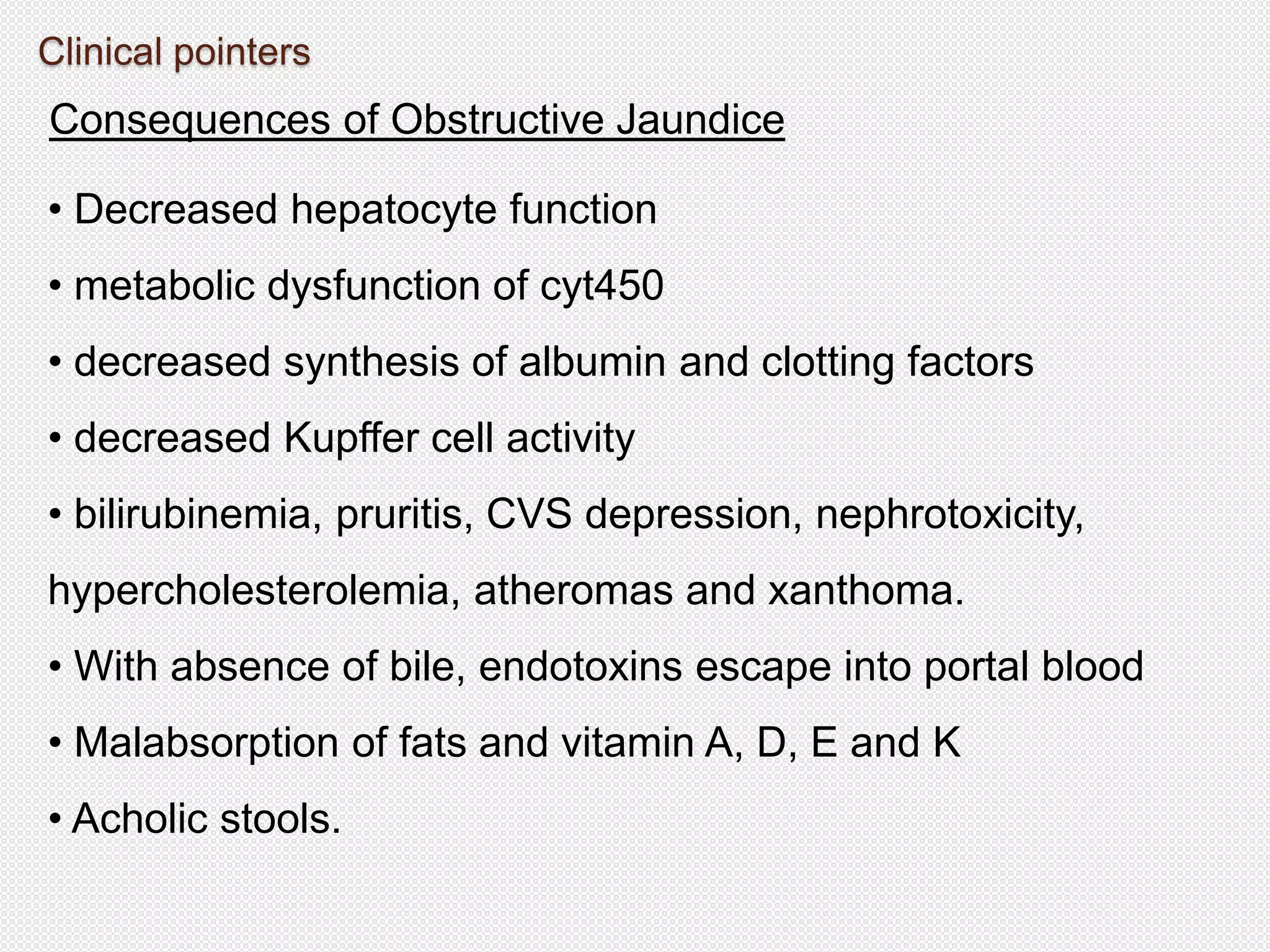 Obstructive Jaundice and Anesthesia | PPTX