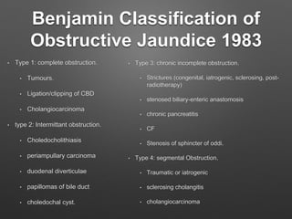 Obstructive jaundice management | PPT
