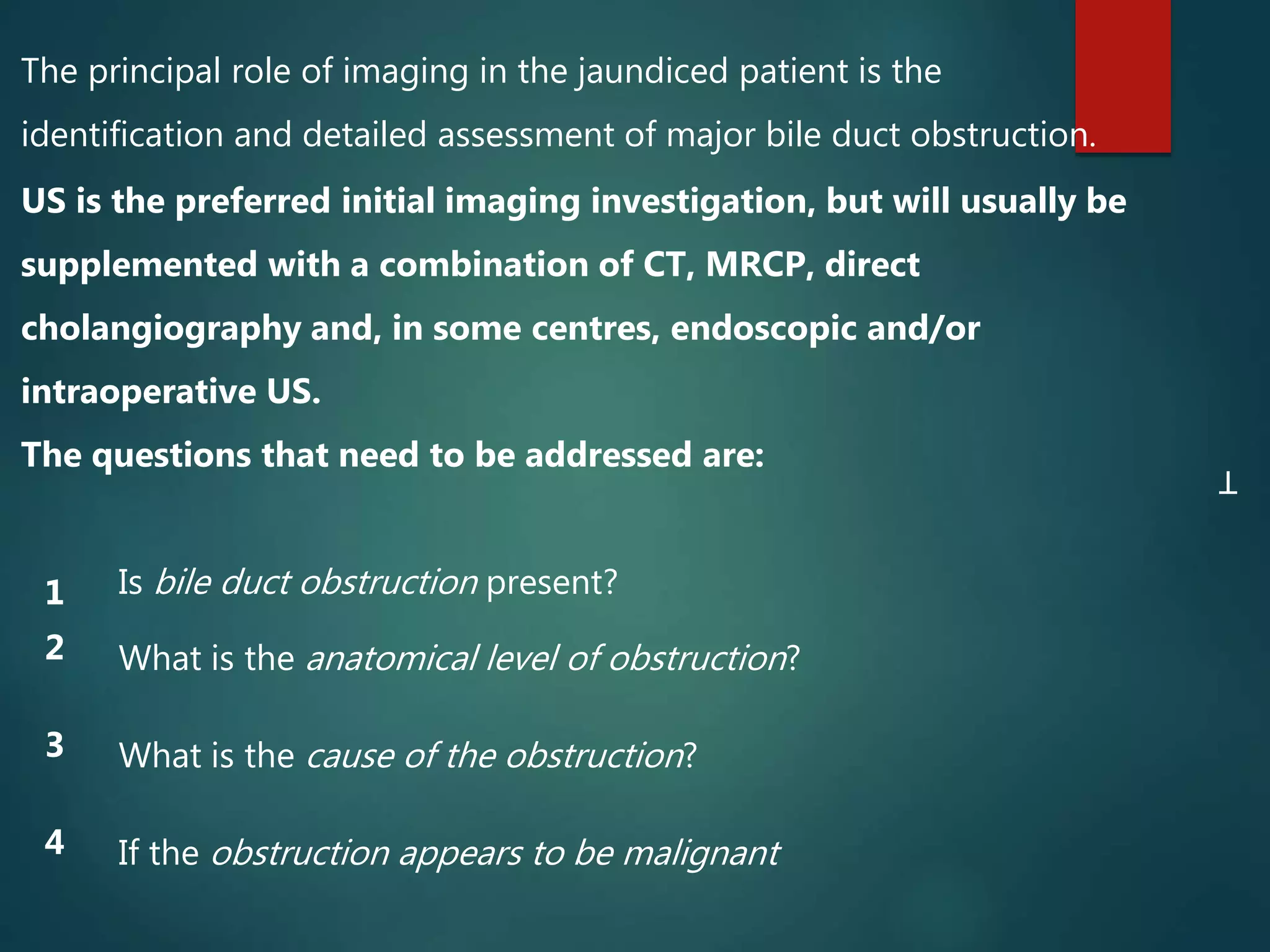 Imaging of Obstructive jaundice | PPTX