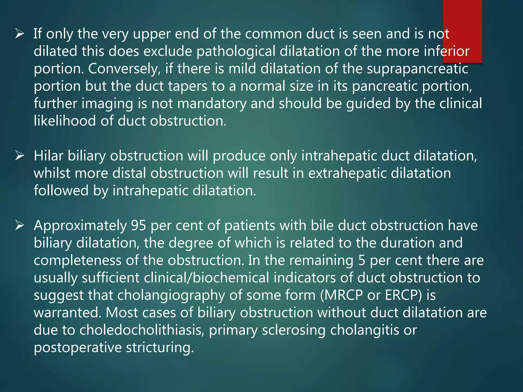 Imaging of Obstructive jaundice | PPTX
