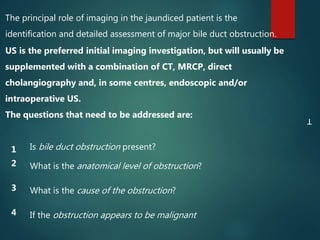 Imaging of Obstructive jaundice | PPTX