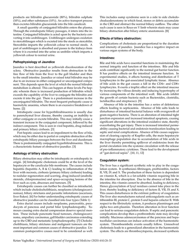 OBSTRUCTIVE JAUNDICE: UNDERSTANDING THE PATHOPHYSIOLOGY | PDF ...