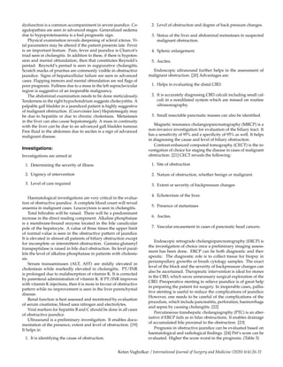 OBSTRUCTIVE JAUNDICE: UNDERSTANDING THE PATHOPHYSIOLOGY | PDF