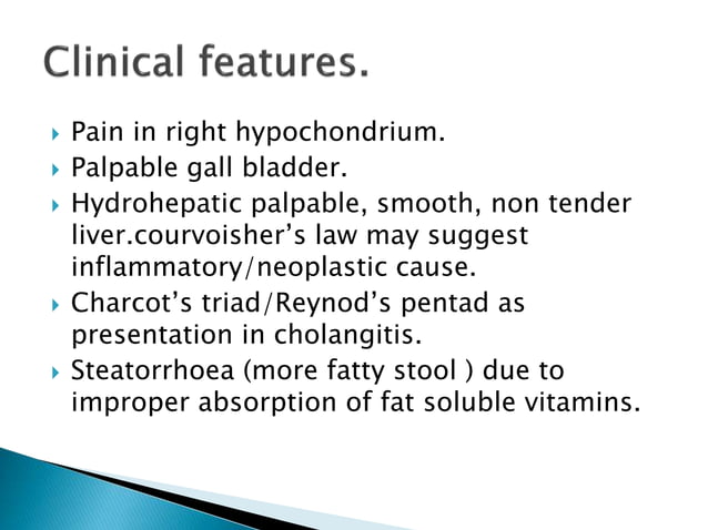 Obstructive Jaundice- General Surgery notes | PPT