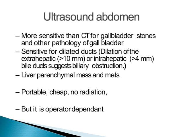 Obstructive Jaundice- General Surgery notes | PPT