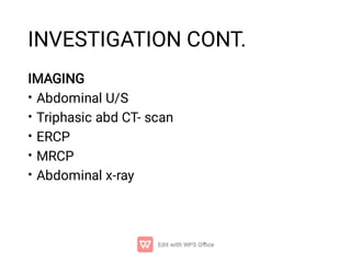 Obstructive Jaundice presentation for surgery | PDF