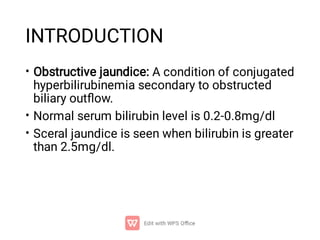 Obstructive Jaundice presentation for surgery | PDF
