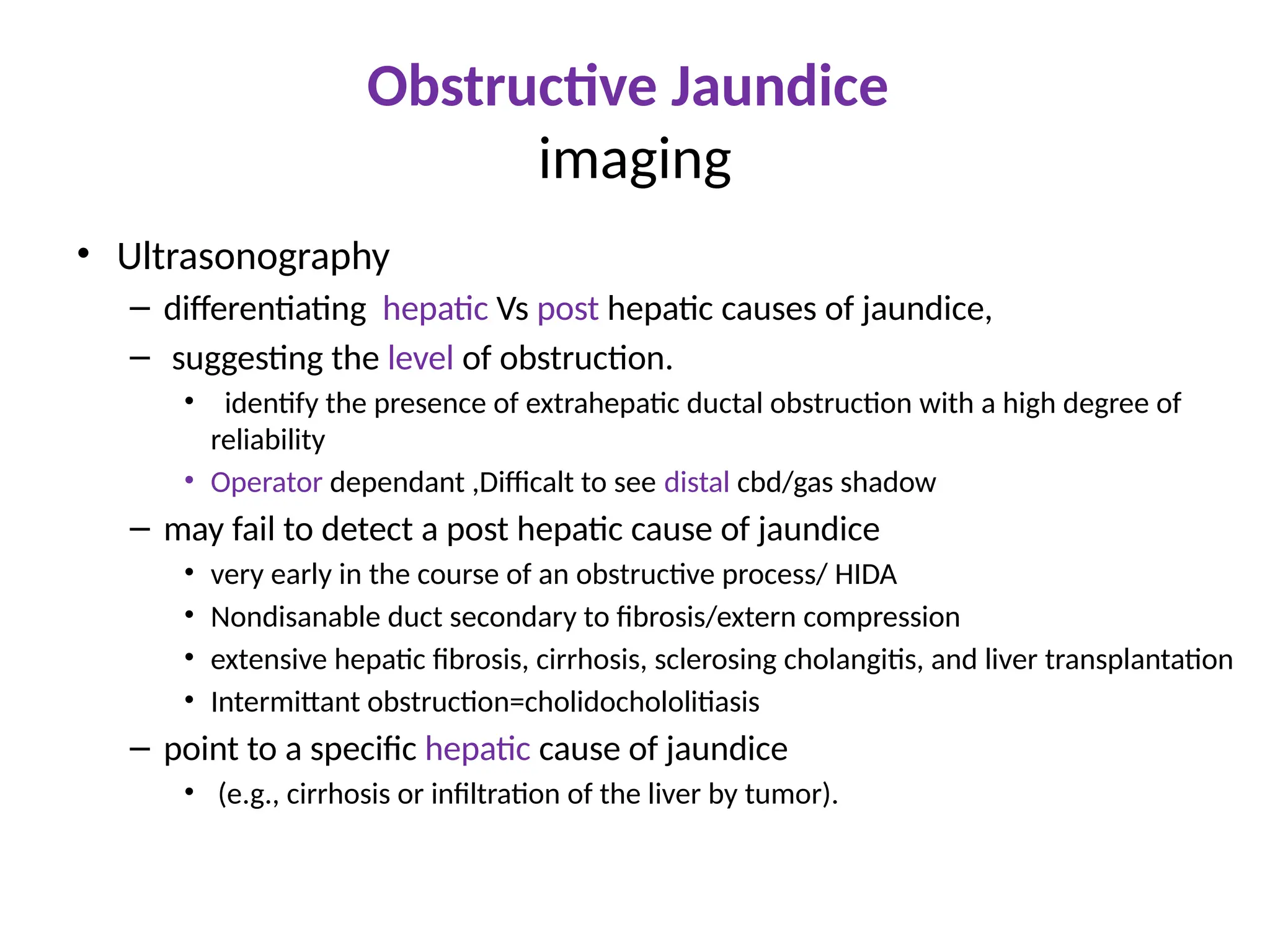 Causes of obstructive jaundice in surgical patients | PPT