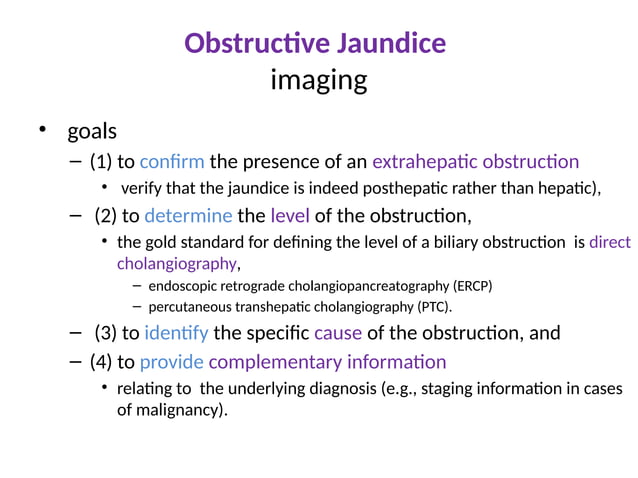 Causes of obstructive jaundice in surgical patients | PPT