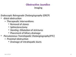 Causes of obstructive jaundice in surgical patients | PPTX