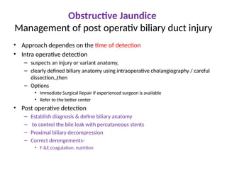 Causes of obstructive jaundice in surgical patients | PPTX
