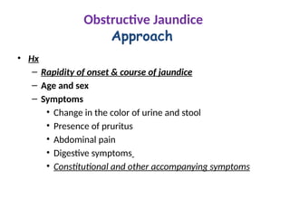 Causes of obstructive jaundice in surgical patients | PPTX