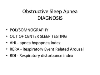 Obstructive sleep apnea | PPTX