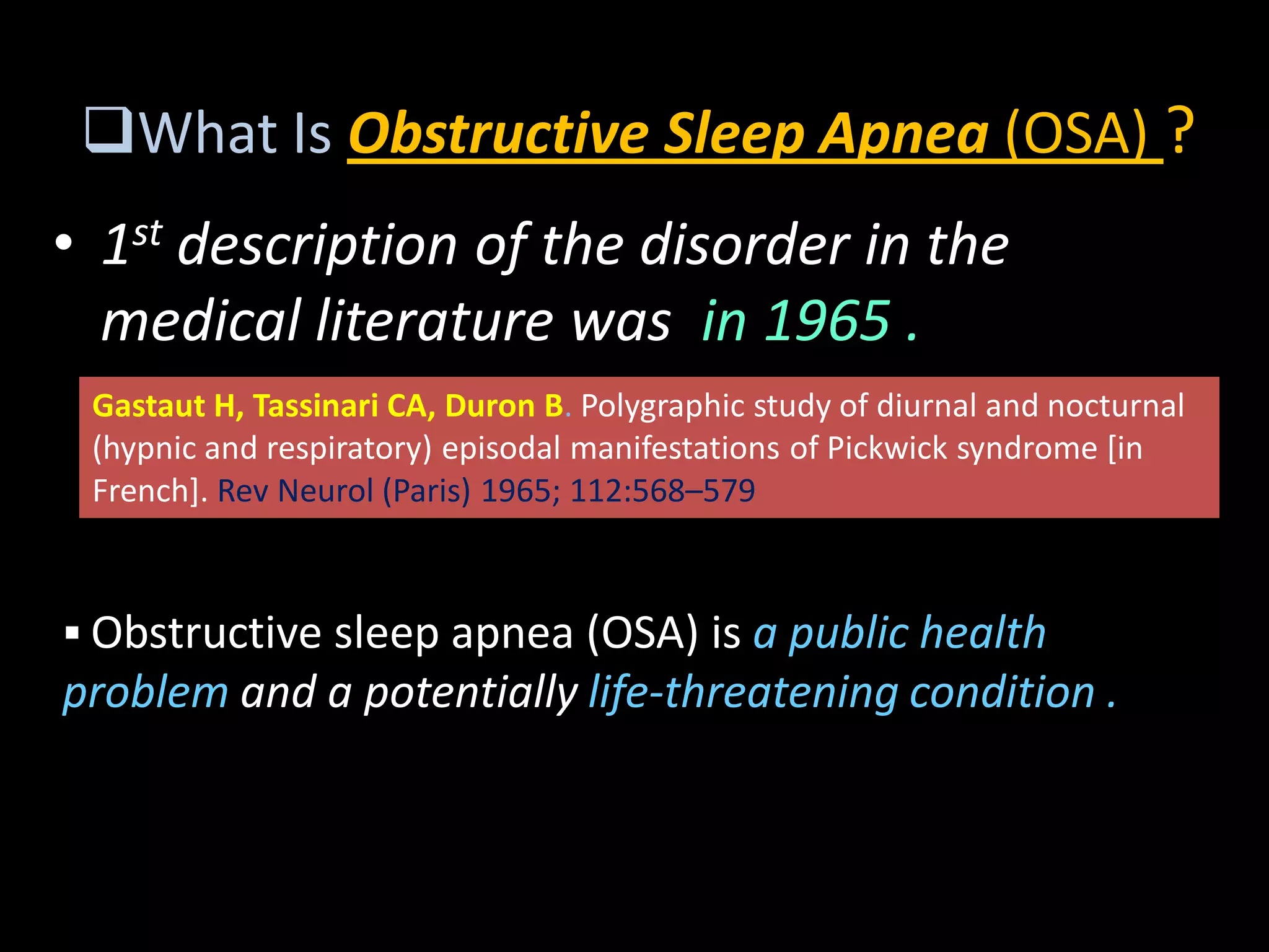 Obstructive sleep apnea | PDF