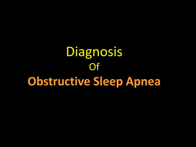 Obstructive sleep apnea | PDF