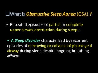 Obstructive sleep apnea | PDF