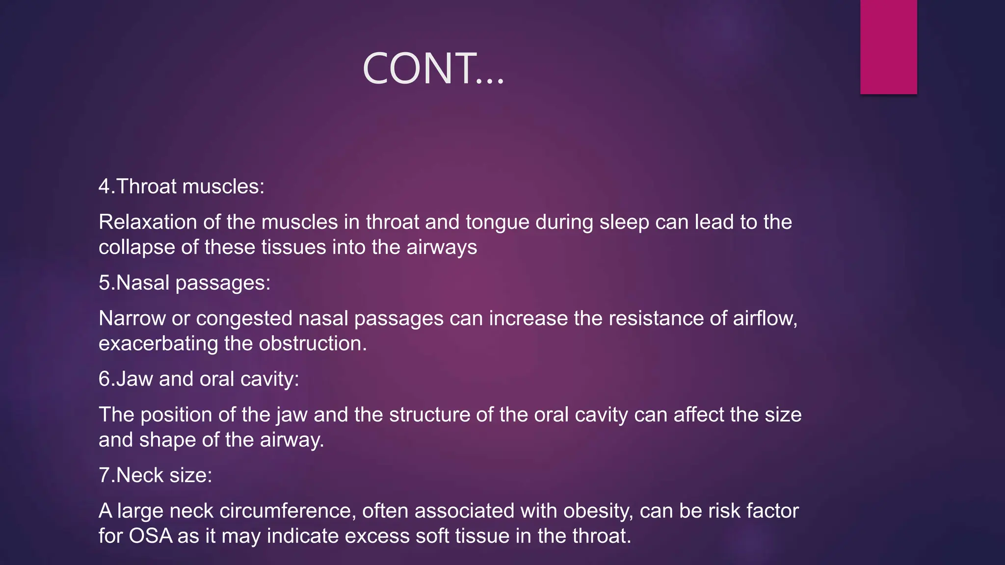 Obstructive Sleep Apnea a type of sleep disorder | PPTX
