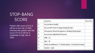 Obstructive Sleep Apnea a type of sleep disorder | PPTX