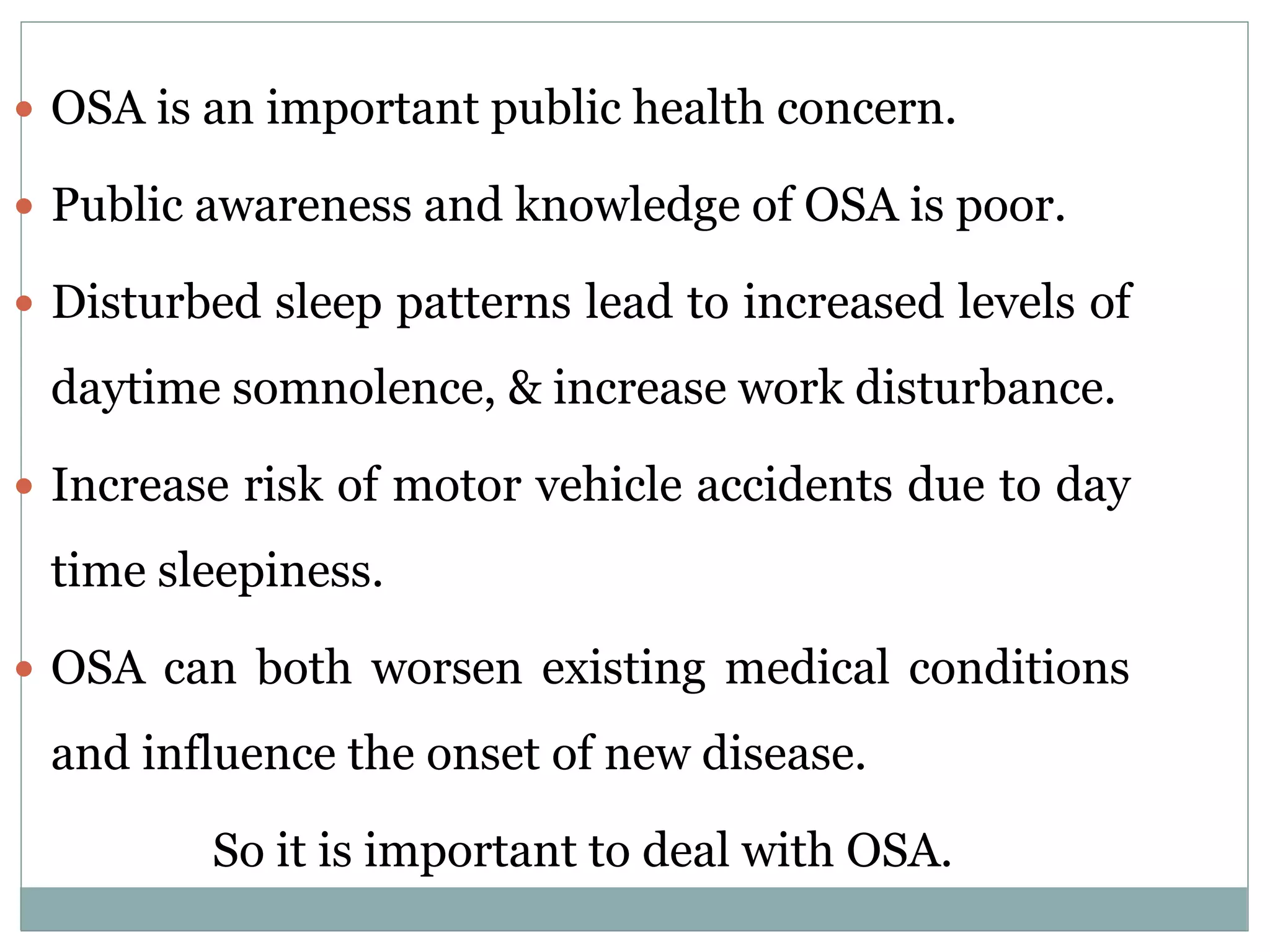Obstructive sleep apnea | PPTX