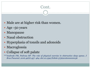 Obstructive sleep apnea | PPTX