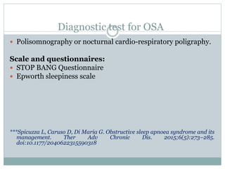 Obstructive sleep apnea | PPTX | Ear, Nose and Throat Conditions ...