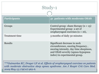 Obstructive sleep apnea | PPTX