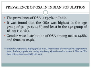 Obstructive sleep apnea | PPTX