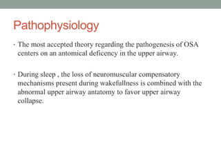 Obstructive sleep apnea | PPTX