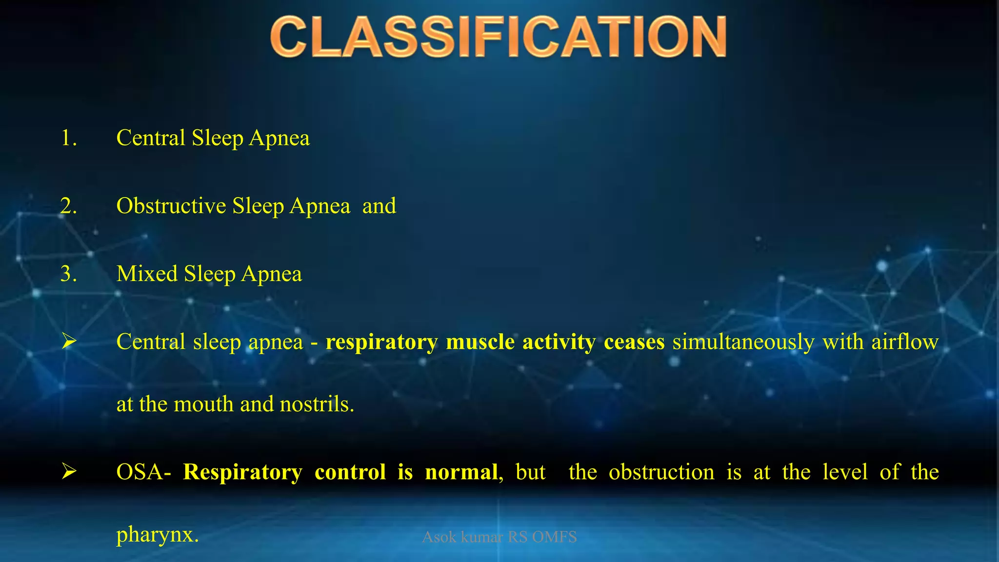 Obstructive sleep apnea | PPT