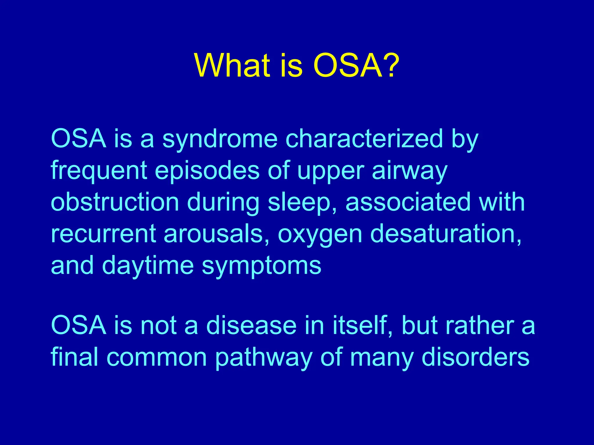 Obstructive Sleep Apnea | Jindal Chest Clinic | PPT