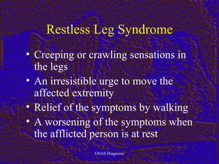 Obstructive sleep apnea diagnosis | PPT