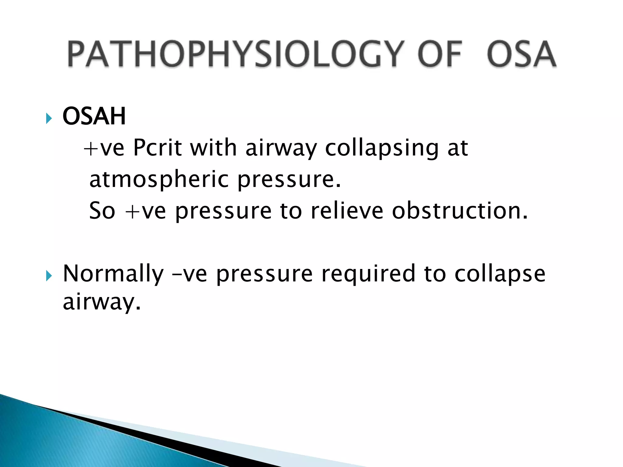 Obstructive sleep apnoea(OSA) | PPTX