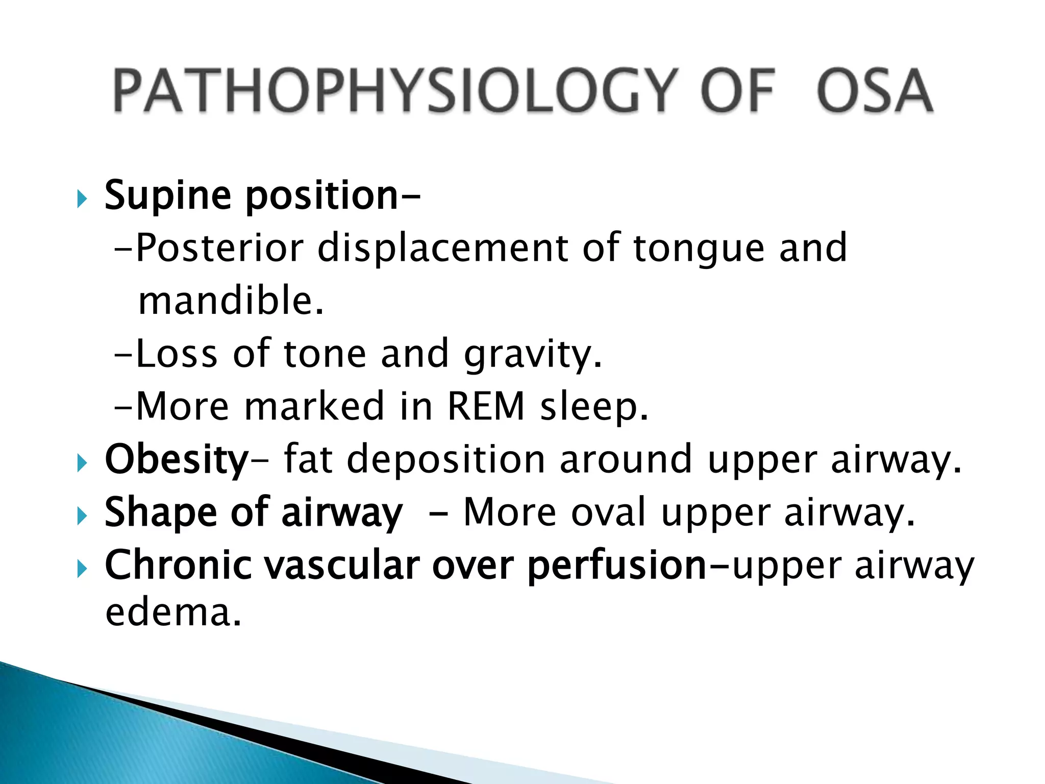 Obstructive sleep apnoea(OSA) | PPTX
