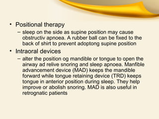 Obstructive sleep apnoea | PPT