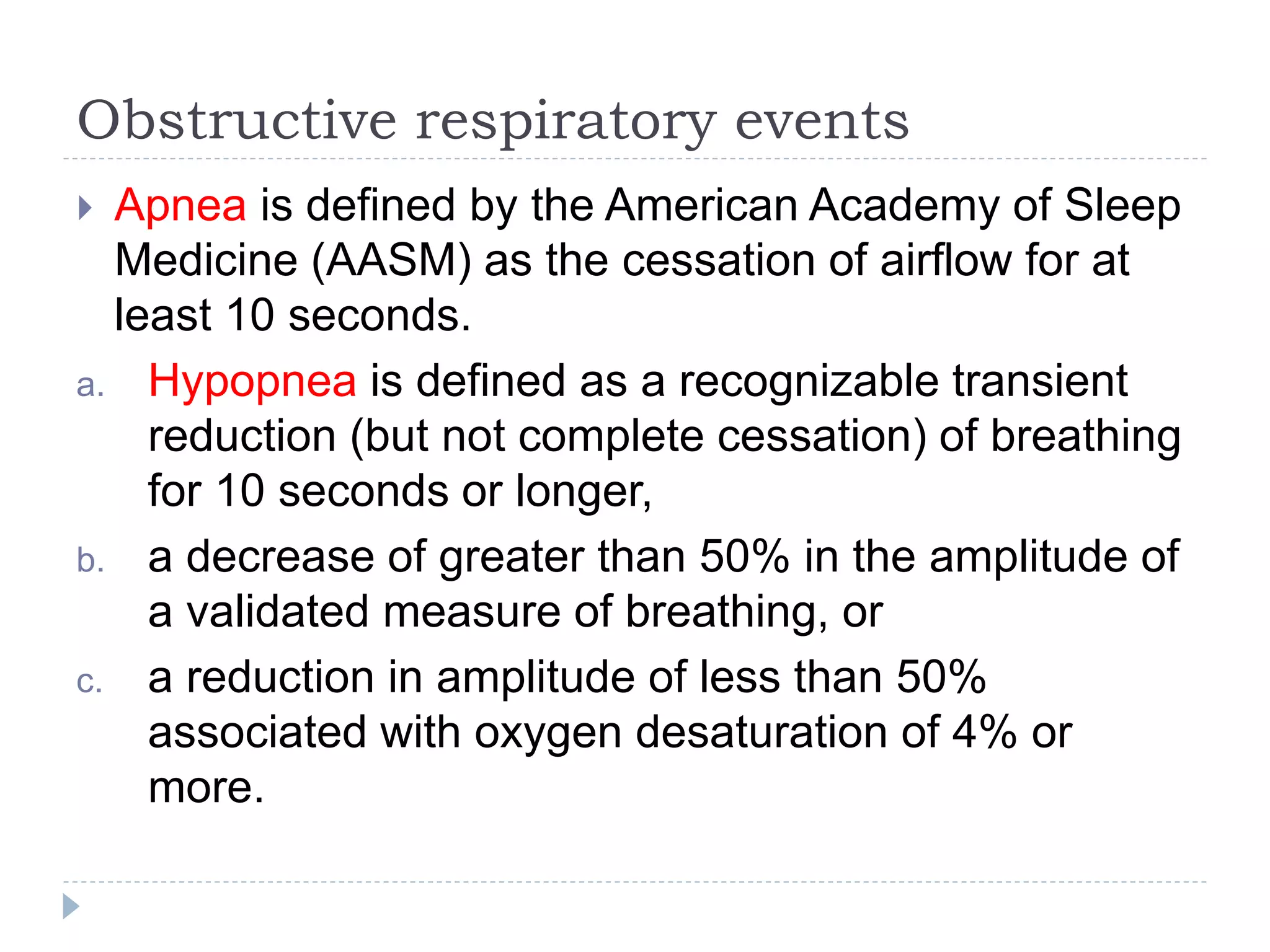 Obstructive sleep apnoea - clinical approach to a patient/ AASM ...
