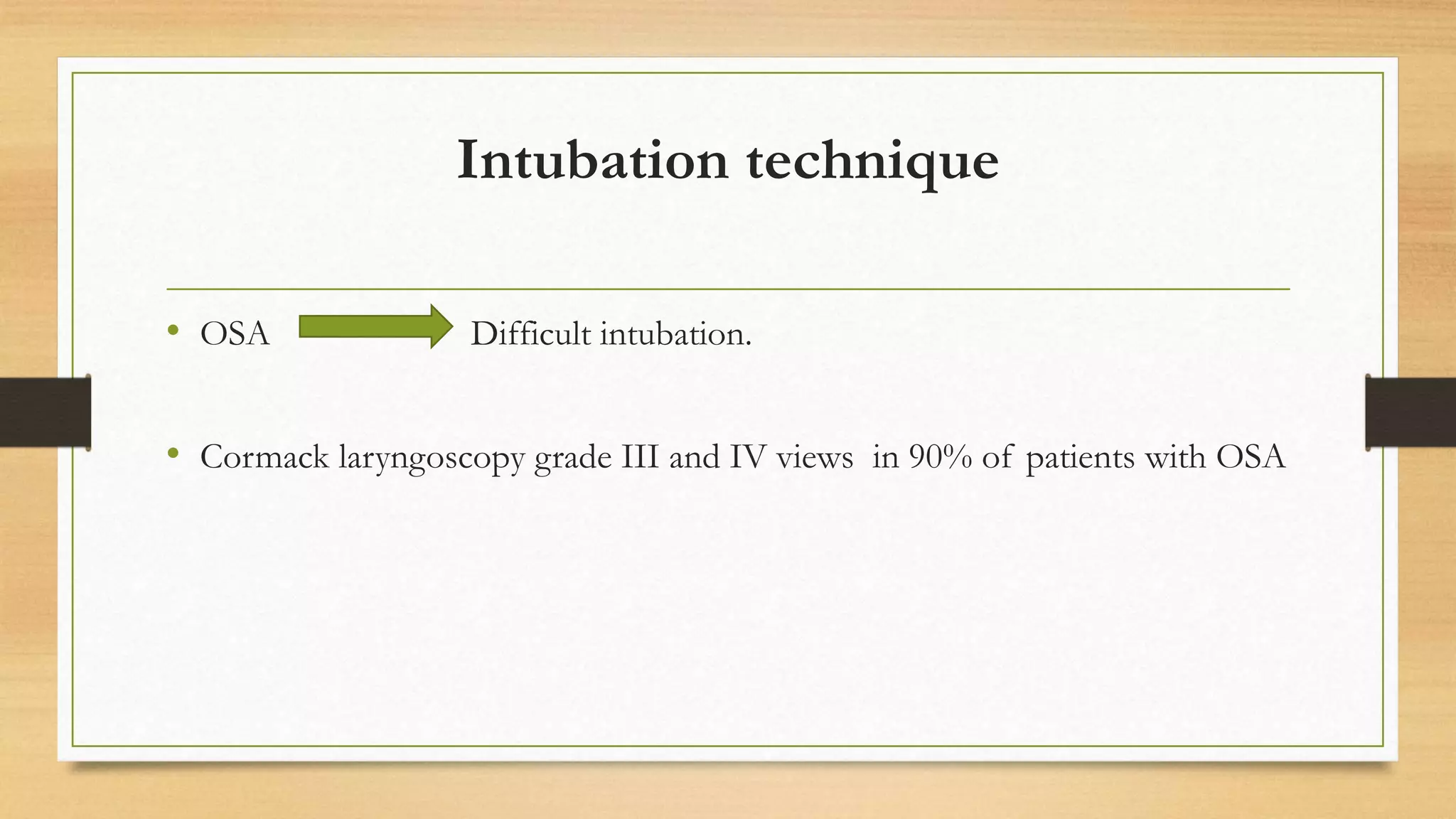 Obstructive sleep apnoea | PPTX