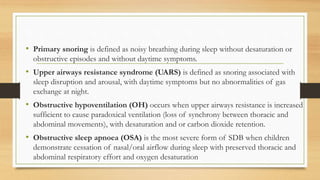 Obstructive sleep apnoea | PPTX