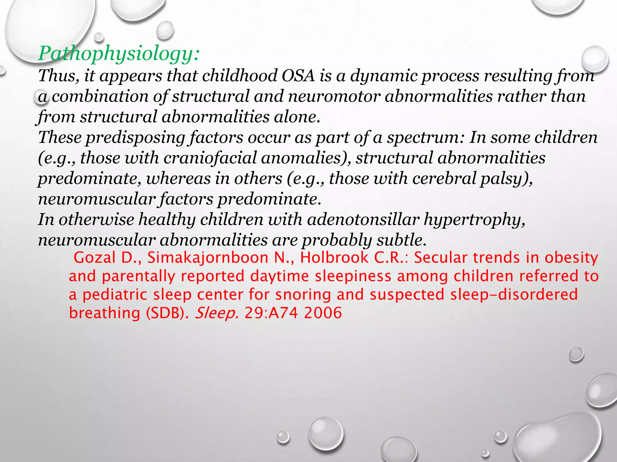 Obstructive sleep apnoea | PPTX