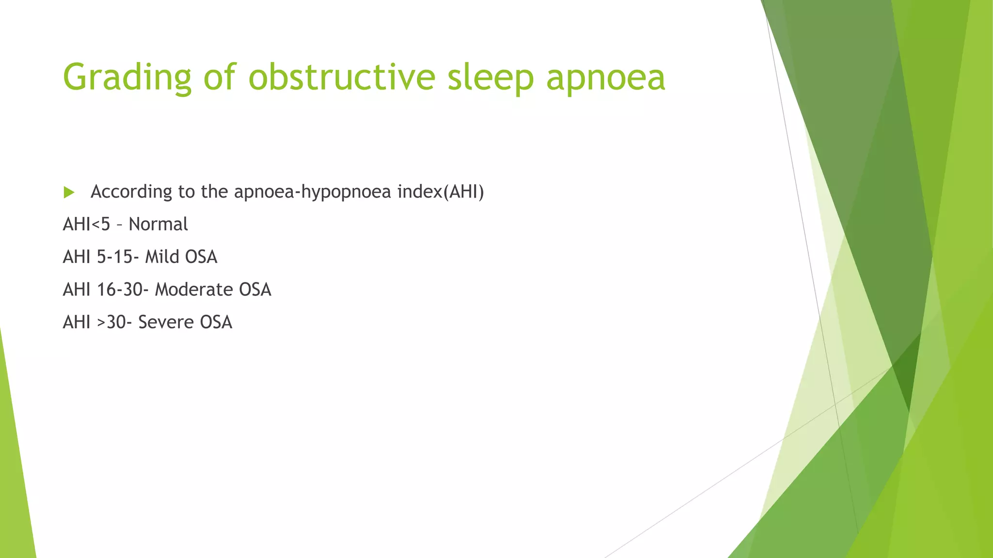 Obstructive Sleep Apnea | PPTX