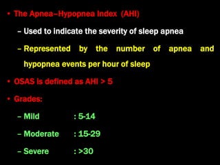 Obstructive sleep apnoea syndrome(osas) | PPT