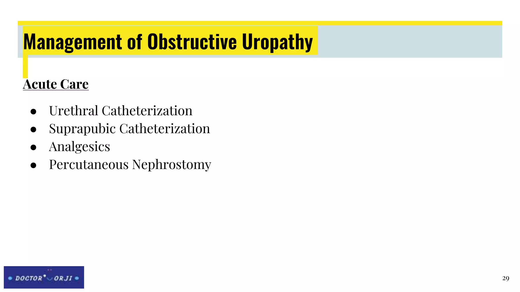 Obstructive Uropathy | PPTX