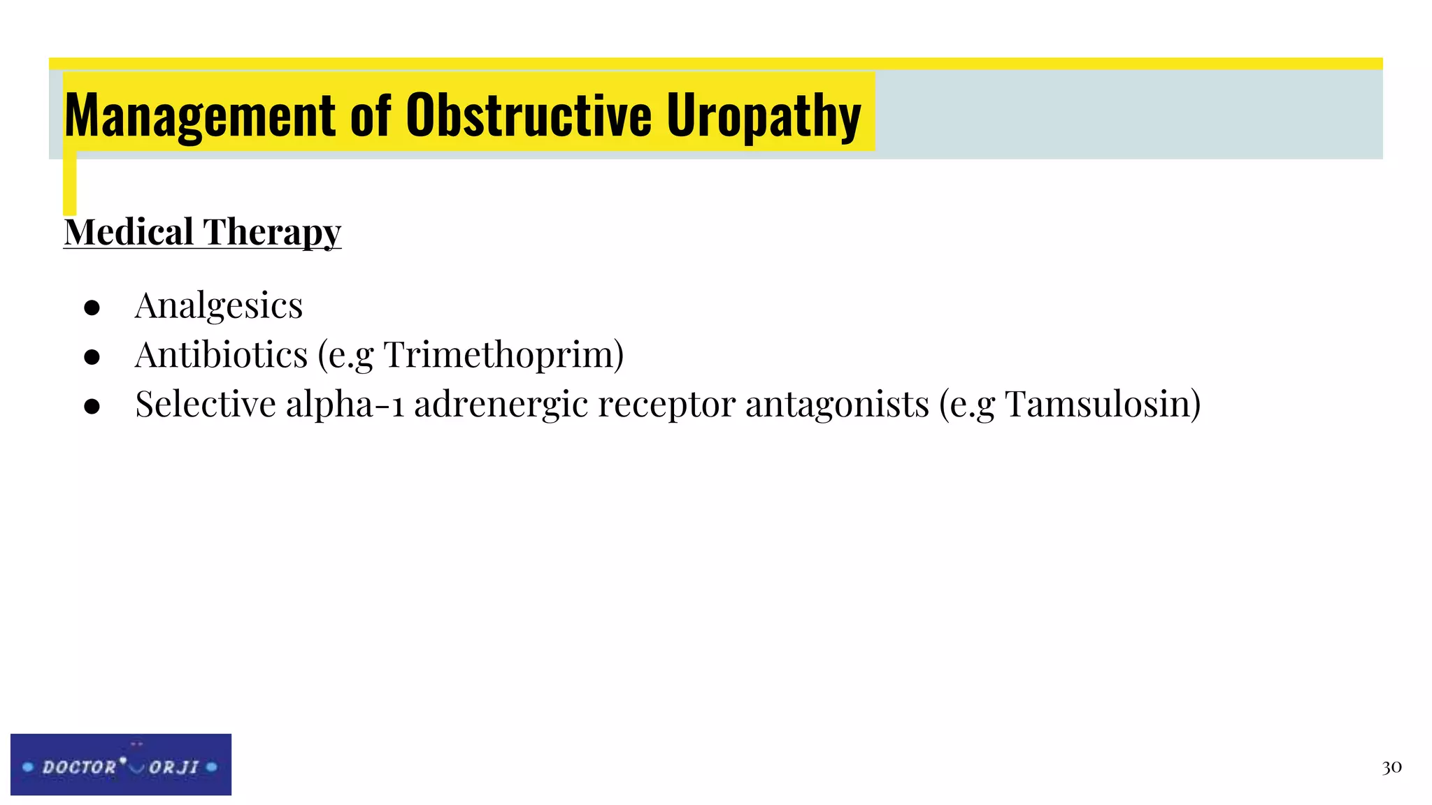 Obstructive Uropathy | PPTX