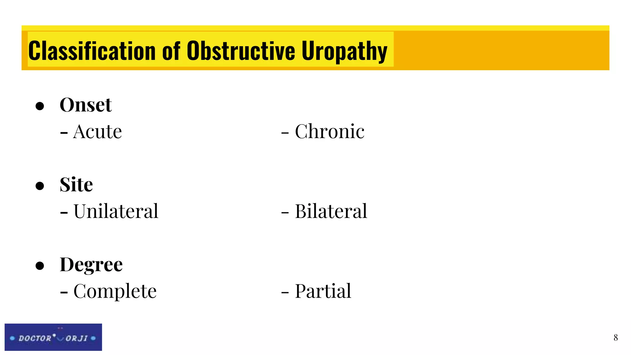Obstructive Uropathy | PPTX